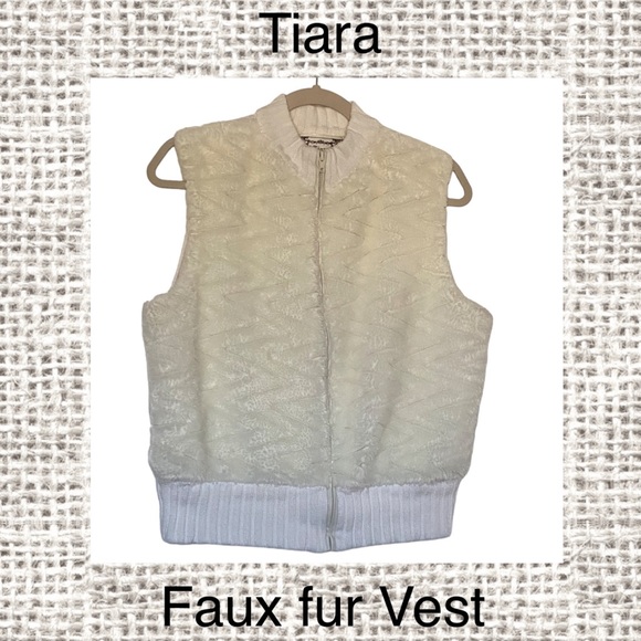Tiara | Jackets & Coats | Vintage Tiara Faux Fur Vest | Poshmark